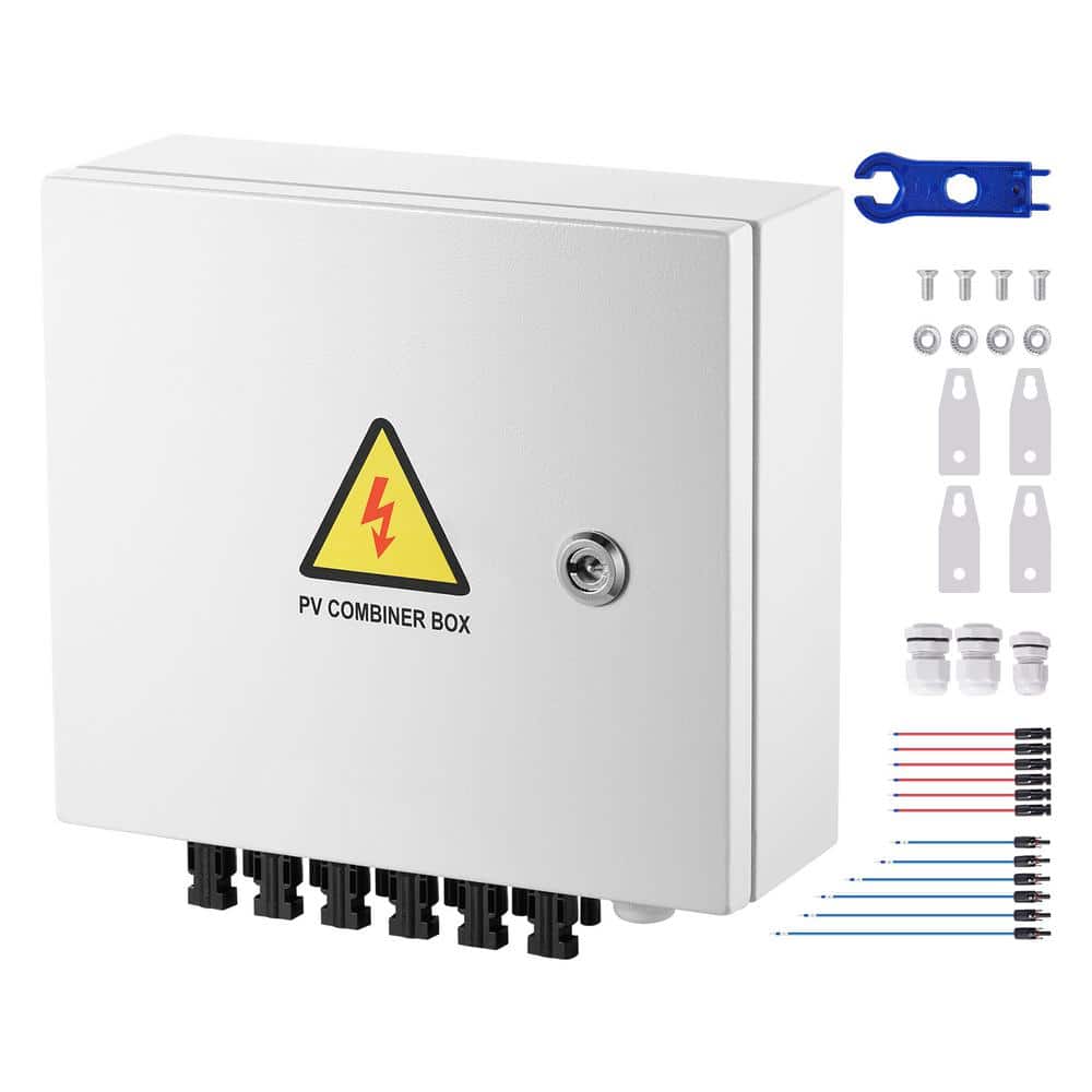 SVOPES 6-String PV Combiner Box, 15 Amp Fuse, 125 Amp Breaker ...