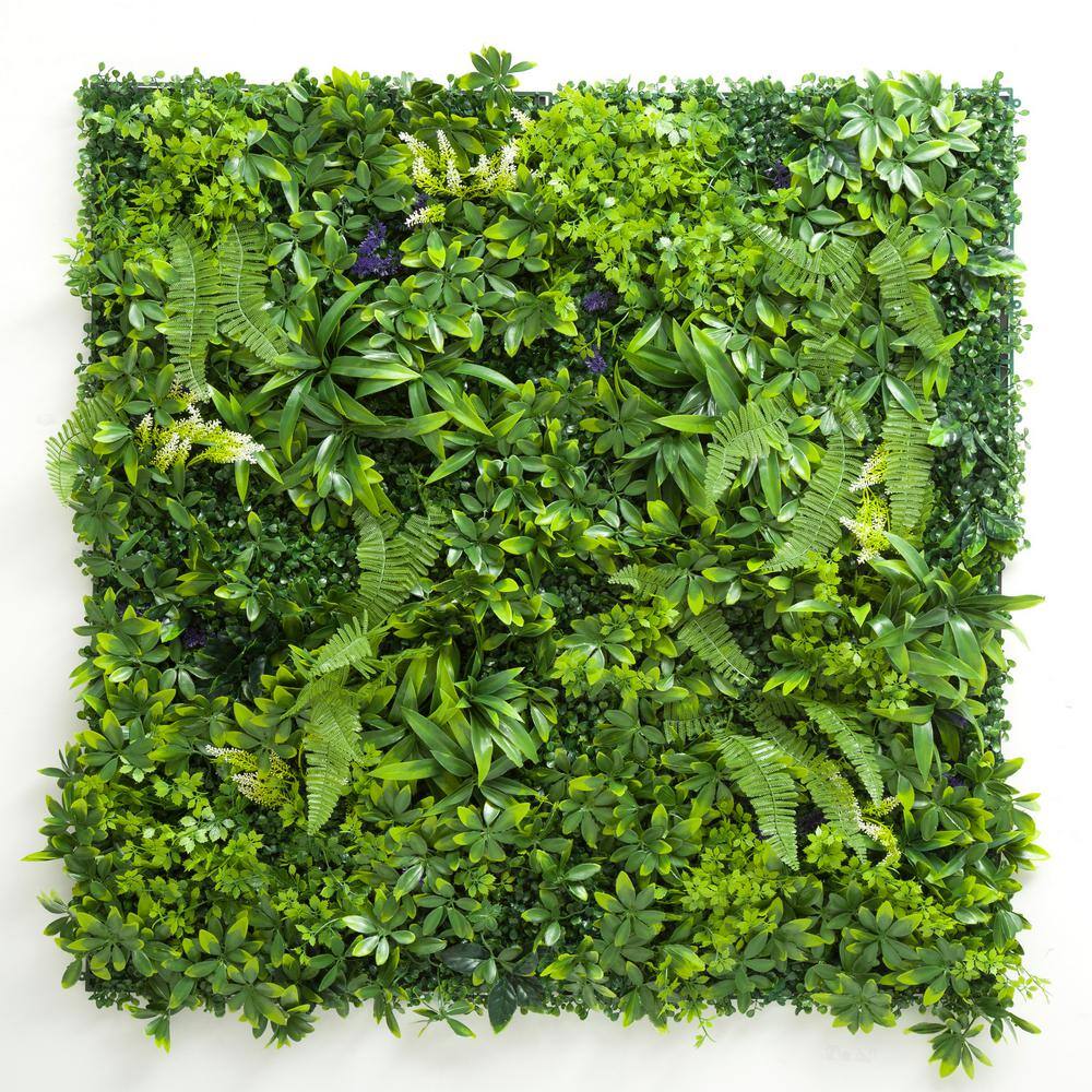 Ejoy 20 in. x 20 in. Artificial Topiary Hedge Panel with Backing AHB003 ...