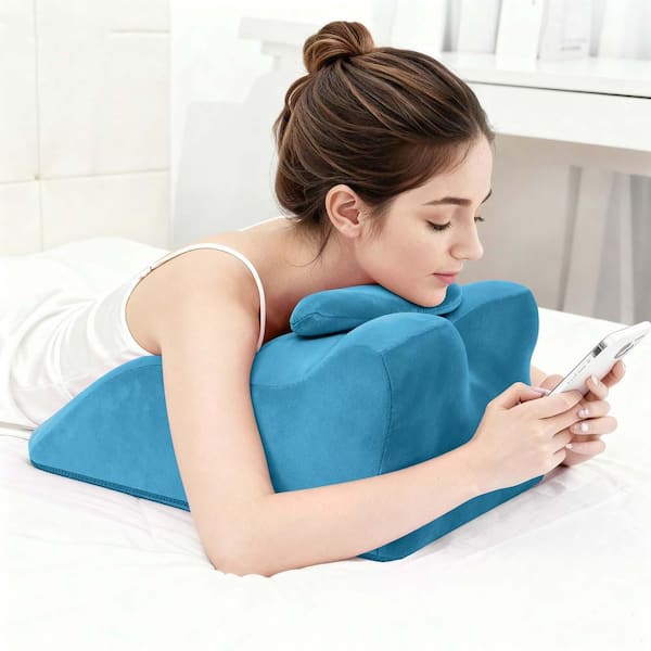 SereneVita Multi-Functional Bed Pillow Ergonomic Spinal Posture Reading ...
