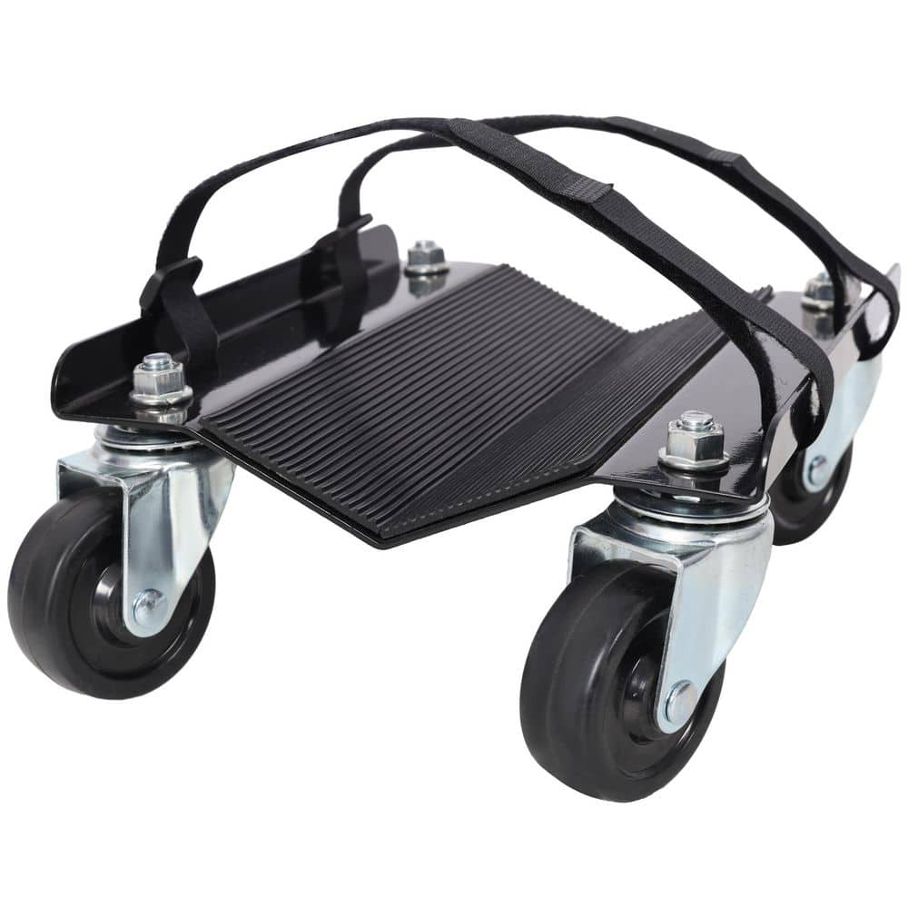 Amucolo 1500 lbs. Capacity Black Heavy Duty Snowmobile Dolly with 2.5 ...