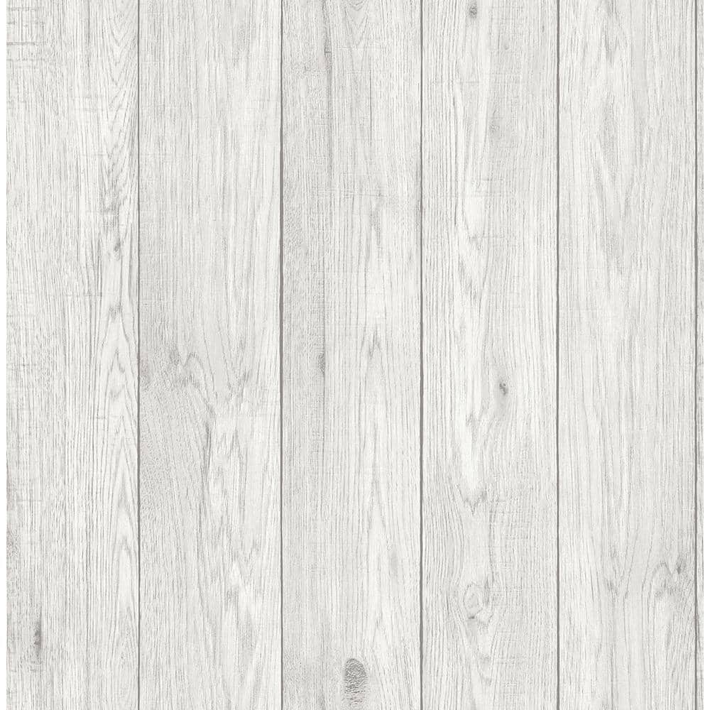 Brewster Mammoth White Lumber Wood White Wallpaper Sample UW24769SAM ...