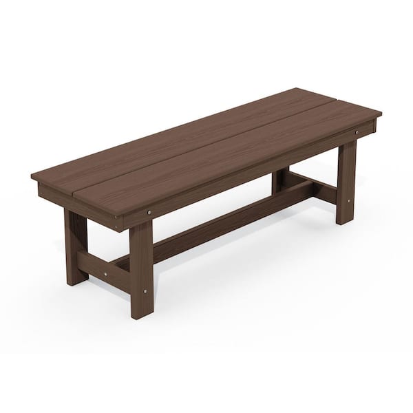 JEAREY Outdoor Patio Plastic All-Weather Resistant Ottoman Backless ...