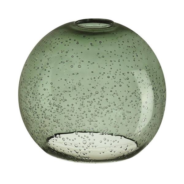 Hukoro 6.5 in. Green Seeded Glass Globe Pendant Lamp Shade Suitable for ...