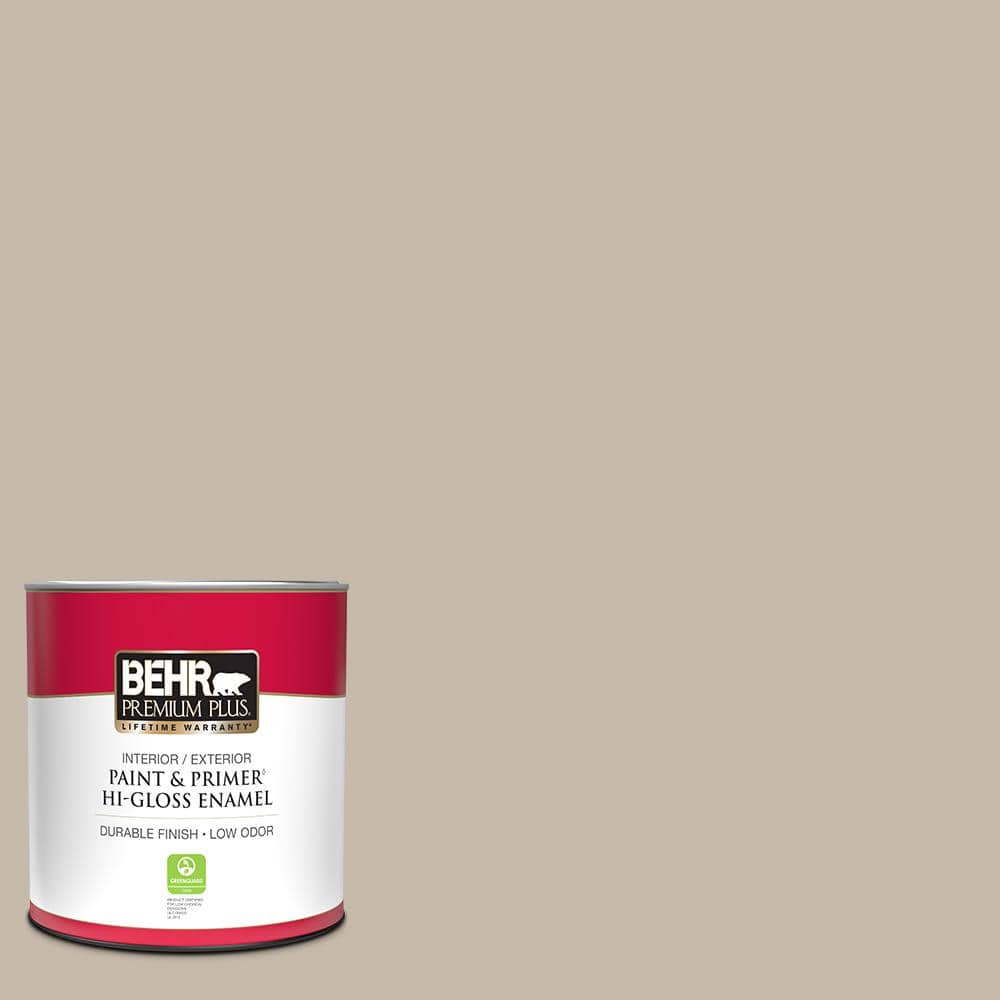 BEHR PREMIUM PLUS 1 qt. #730C-3 Castle Path Hi-Gloss Enamel Interior ...
