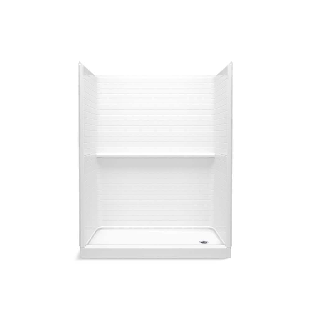 Sterling Traverse 60 in. x 30 in. x 72.25 in. Single Threshold Right ...