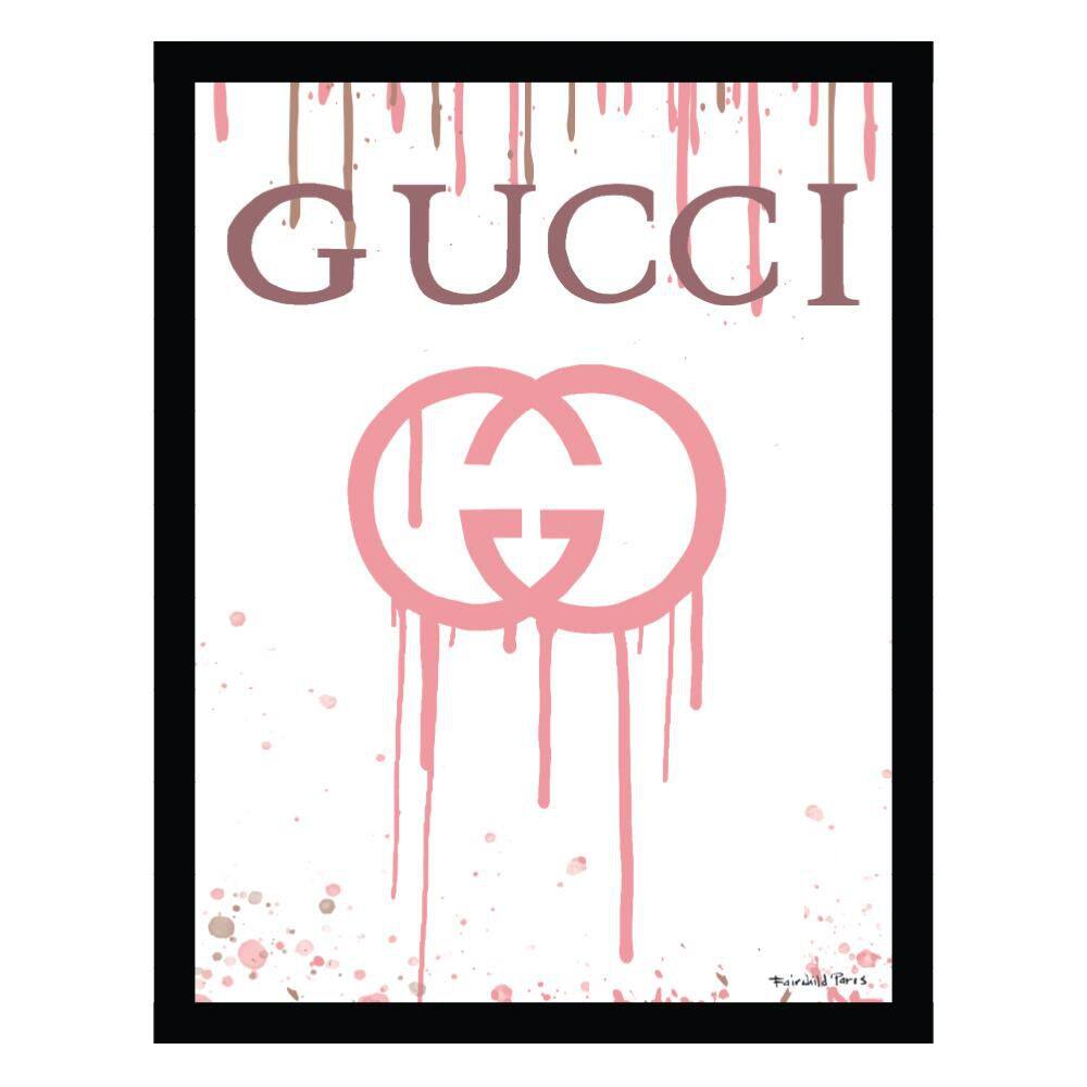 Fashion Designer Drip Logo-Framed Print by Fairchild Paris Abstract ...