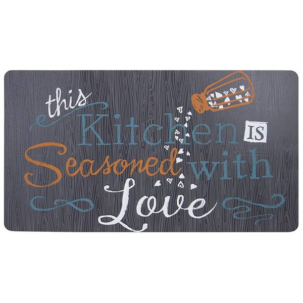 Seasoned Love Gray 20 in. x 36 in. Foam Kitchen Mat 60122041220x36 ...