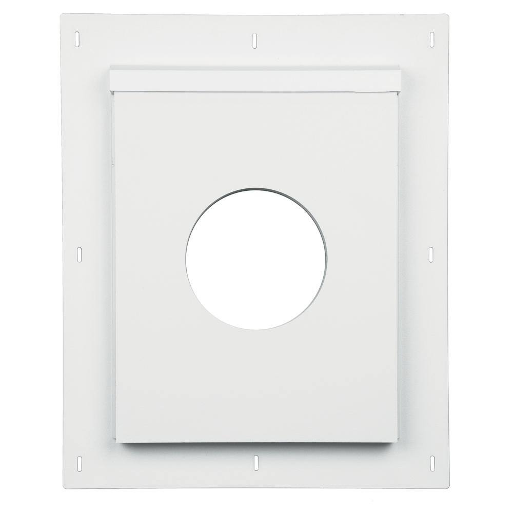 Builders Edge SturdiMount 5.75 in x 7.5 in. Vinyl Trim White UL ...