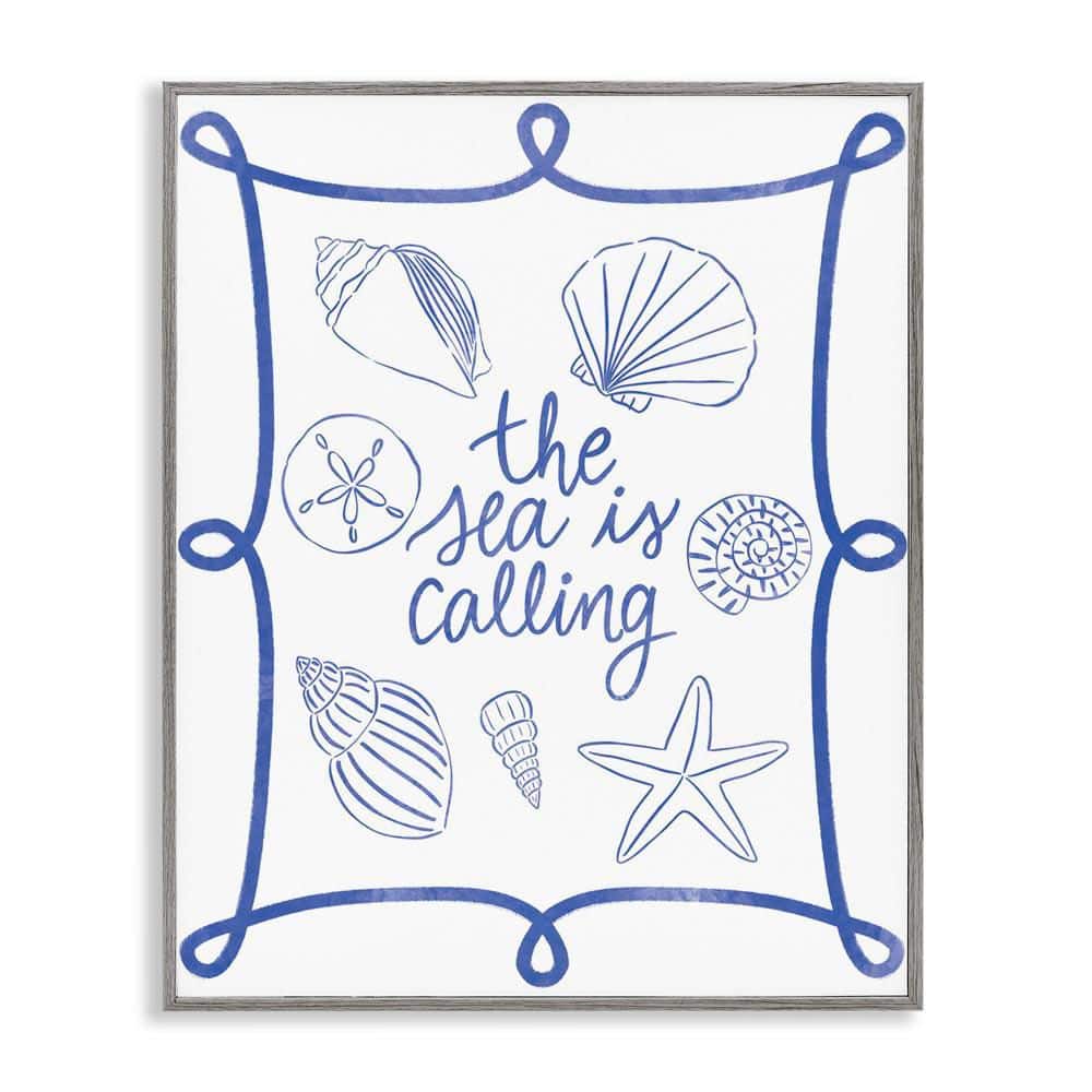 Stupell Industries Sea Is Calling with Shells by Taylor Shannon Designs ...