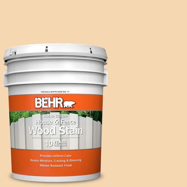 BEHR 5 gal. #330C-3 Clam Chowder Solid Color House and Fence Exterior ...