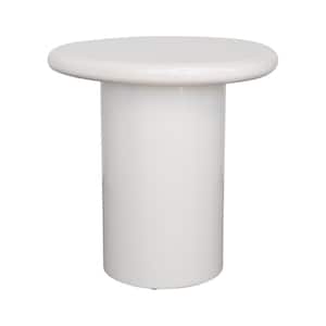 SAFAVIEH Atley 18.11 in. White Round Concrete End Table ACC2815A - The ...