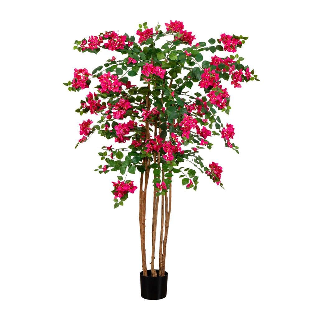 Nearly Natural 5ft. Artificial Deluxe Bougainvillea Tree T5051 - The ...