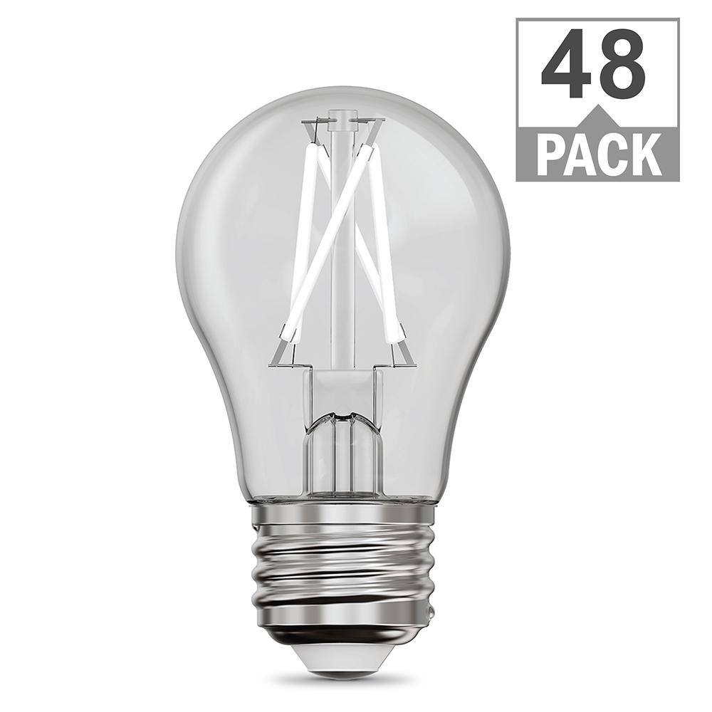 Feit Electric 40-Watt Equivalent A15 Dimmable White Filament CEC Clear ...