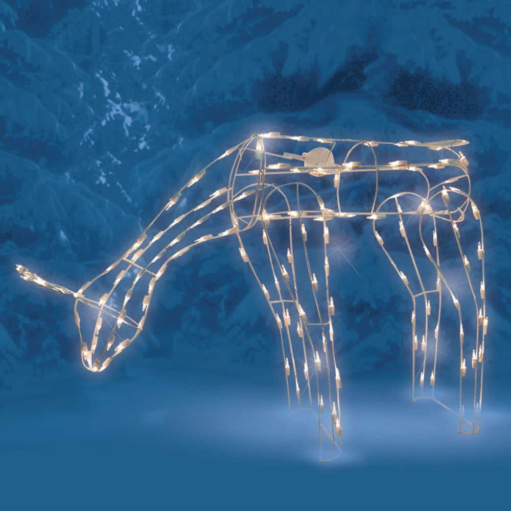 Have a question about 39 in. 150-Light Animated Feeding Doe Wireframe ...