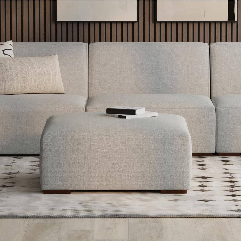 Have a question about Simpli Home Rex Ottoman in Tightly Woven ...