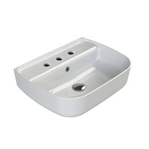 Nameeks Bella Wall Mounted Bathroom Sink in White CeraStyle 003100-U ...