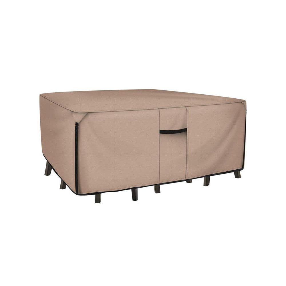 Phewnyzo 136"L x 74"W x 28"H HeavyDuty Rectangular Patio Table Cover ...