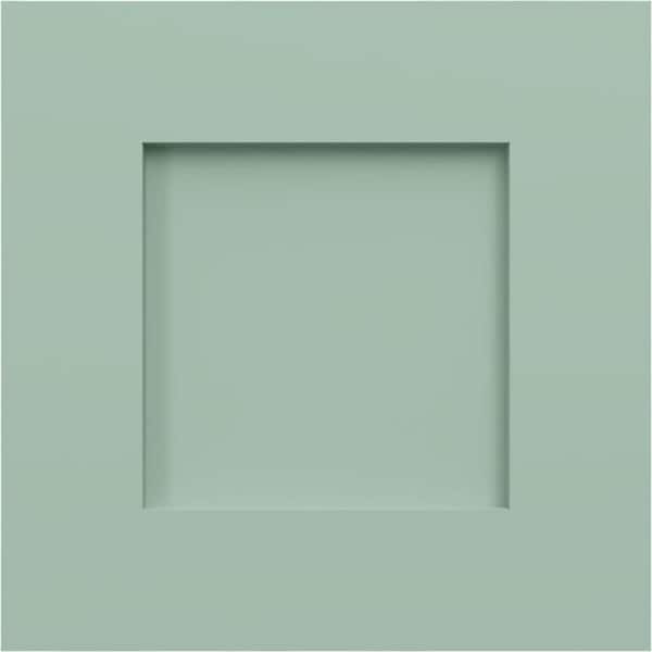 Ekena Millwork 12 in. W x 12 in. H True Fit PVC Flat Panel Shutters ...