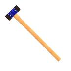 Bon Tool 7-3/4 in. x 2-3/4 in. Rubber Sledge with 35 in. Wood Handle 21 ...