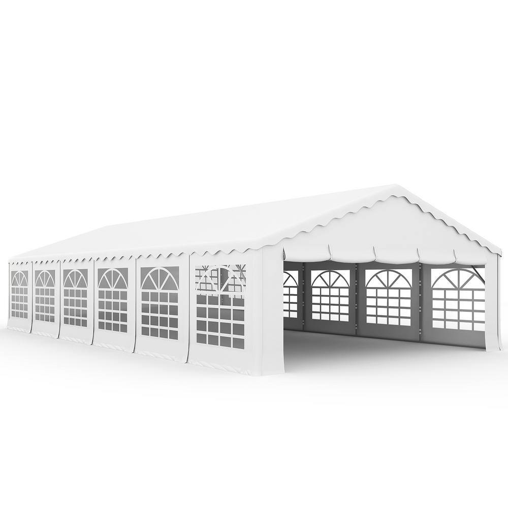 Reviews for 40 ft. x 20 ft. Patio Canopy, Outdoor Storage Fabric Canopy ...