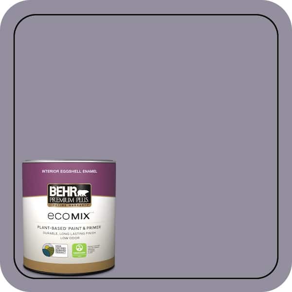 BEHR PREMIUM PLUS 1 qt. #N560-4 Evening in Paris Eggshell Enamel EcoMix ...