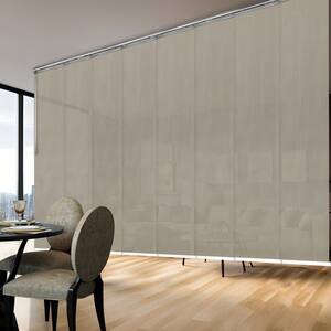 EMOH Stone 130 in.- 175 in. W x 94 in. L Adjustable 8-Panel Black ...