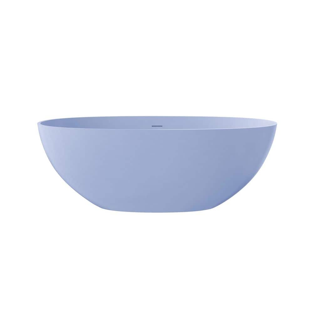 SJ STAR&JANE Ula 61 in. x 29 in. Freestanding Soaking Bathtub Solid ...