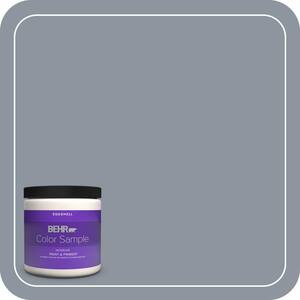 BEHR ULTRA 1 gal. #PPF-28 Blue Dusk Extra Durable Satin Enamel Interior ...