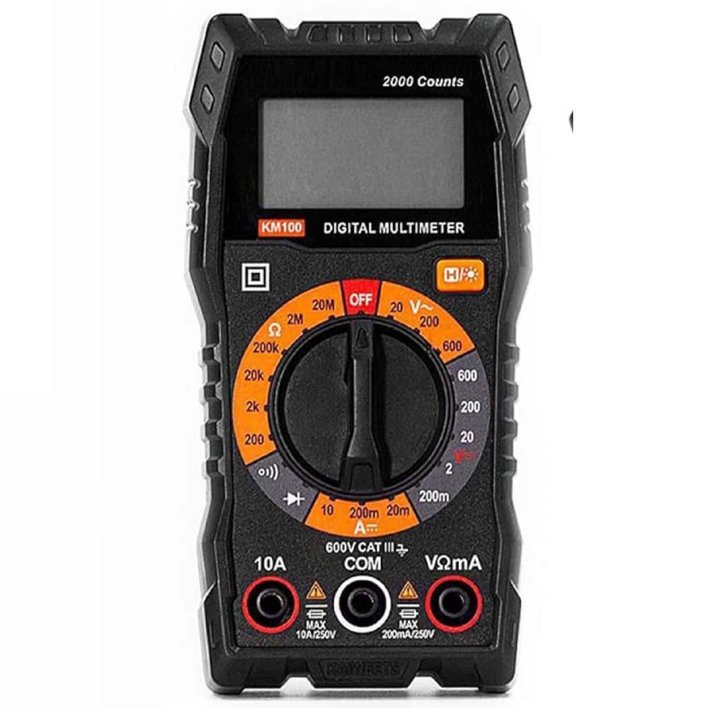 Lukyamzn Digital Multimeter with Case, AC/DC Voltmeter, Ohm Volt Amp ...