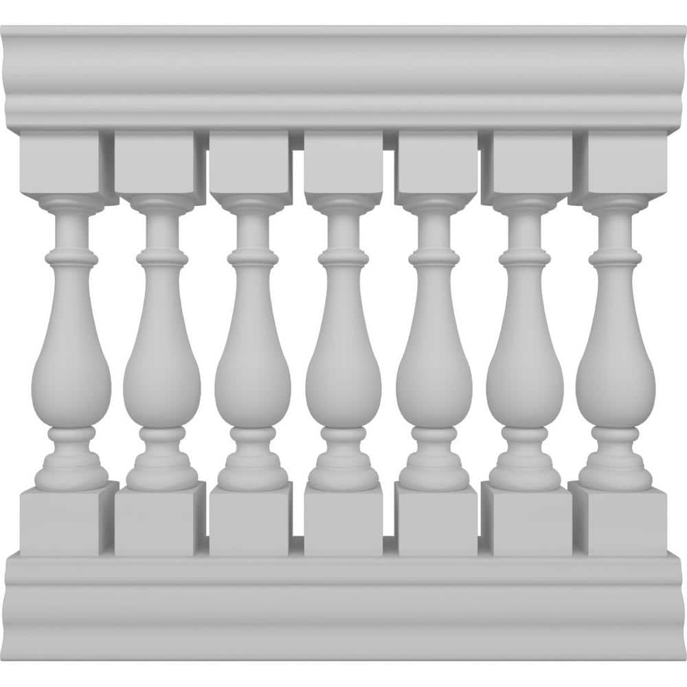 Ekena Millwork Fiberthane Traditional Balustrade 36 in. L x 37 in. H ...