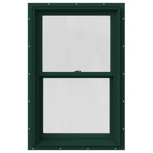 JELD-WEN 25.375 in. x 48 in. W-2500 Series Green Painted Clad Wood ...