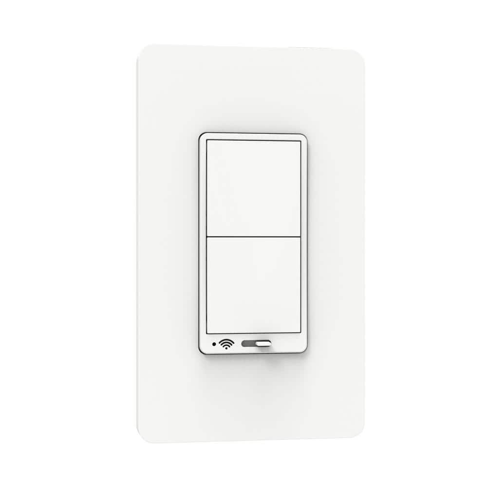 Square D X Series 15 Amp 120-Volt Dimmer Rocker Outlet 600-Watt Single ...