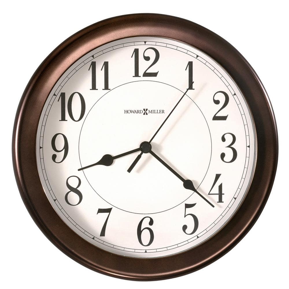 Howard Miller VIrgo Bronze Rubbed Wall Clock 625381 - The Home Depot