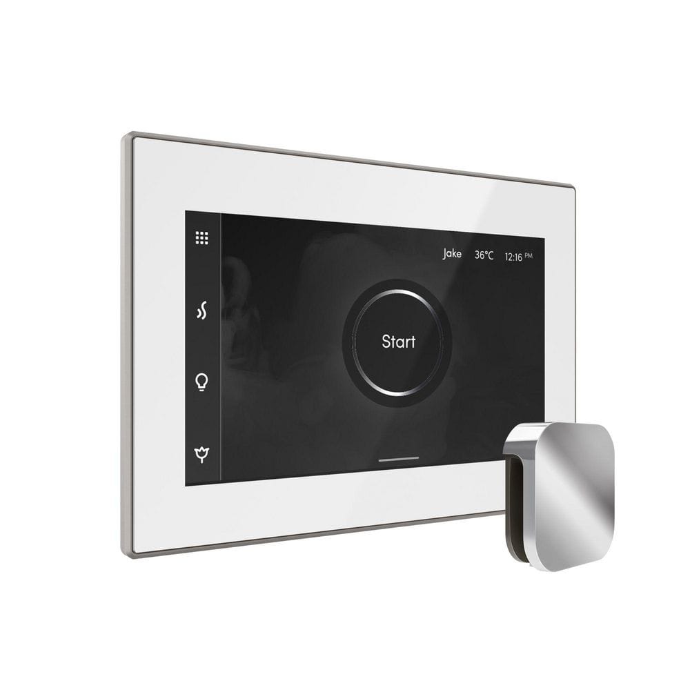 Mr. Steam iSteamX Steam Shower Control and Steamhead in White Polished ...