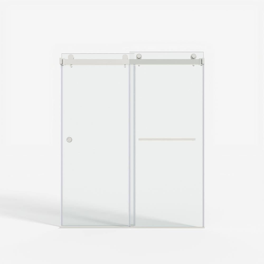 TCYO 59 in. W x 72 in. H Double Sliding Frameless Shower Door in ...