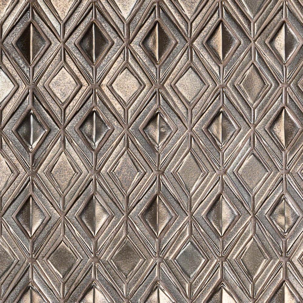 Ivy Hill Tile Delphi Jewel Metallic Copper 12 in. x 16 in. Polished ...