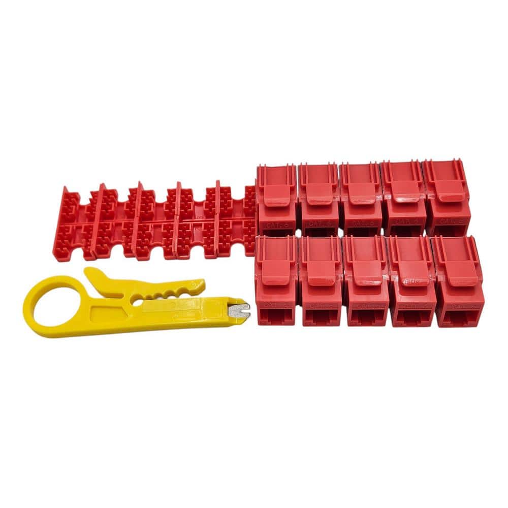 Micro Connectors, Inc CAT6 Unshielded Punch Down Keystone Jack with ...