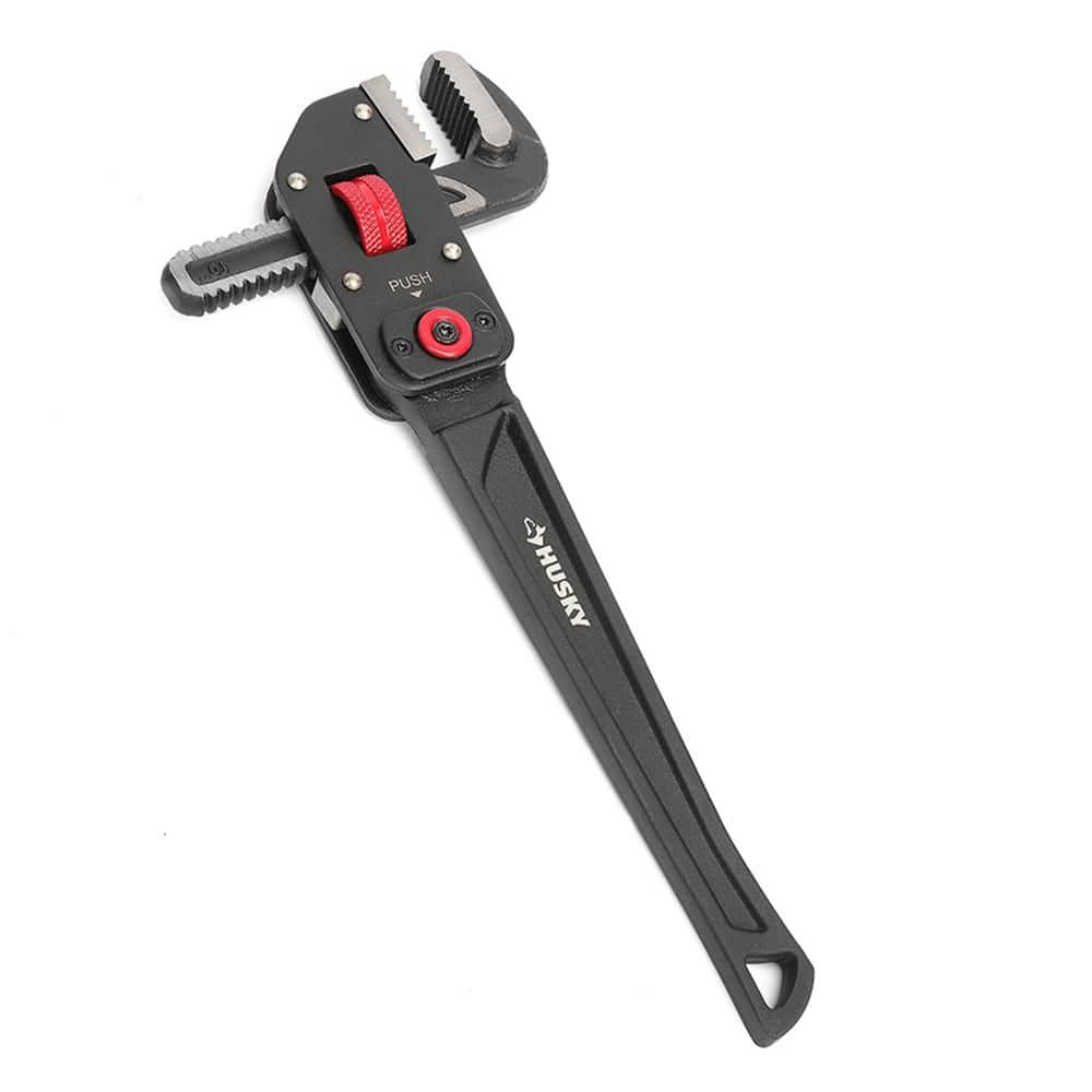 Husky MULTI-ANGLE PIPE WRENCH 00165 - The Home Depot