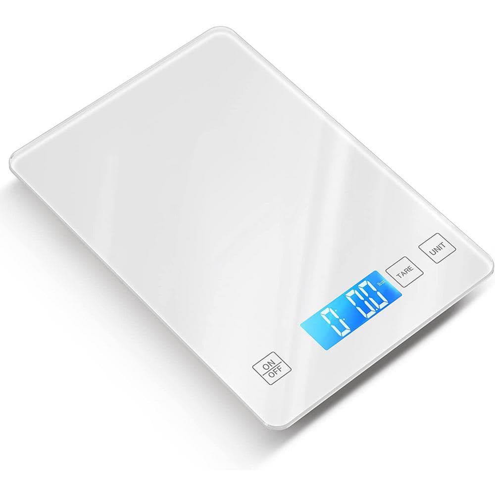 Bunpeony White Ultra Thin Professional Digital Kitchen Food Scale ...