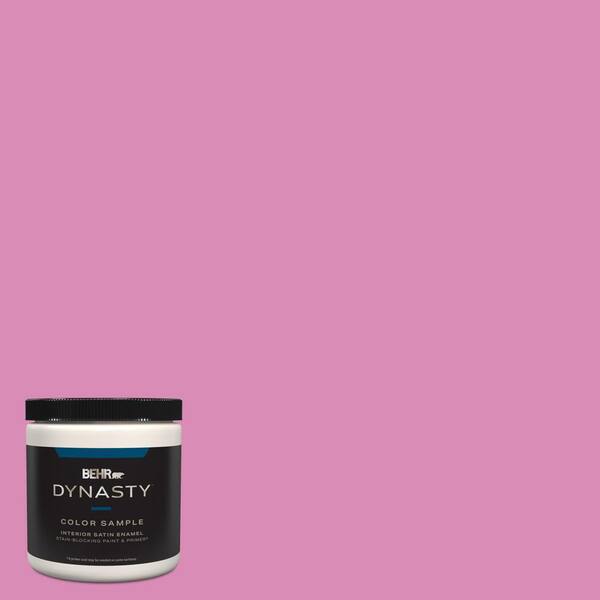 BEHR DYNASTY 8 oz. #P120-3 High Maintenance Satin Enamel Stain-Blocking ...