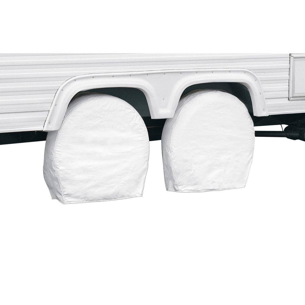Classic Accessories White RV Wheel Cover, 37" - 41" Diameter (bus), 9. ...