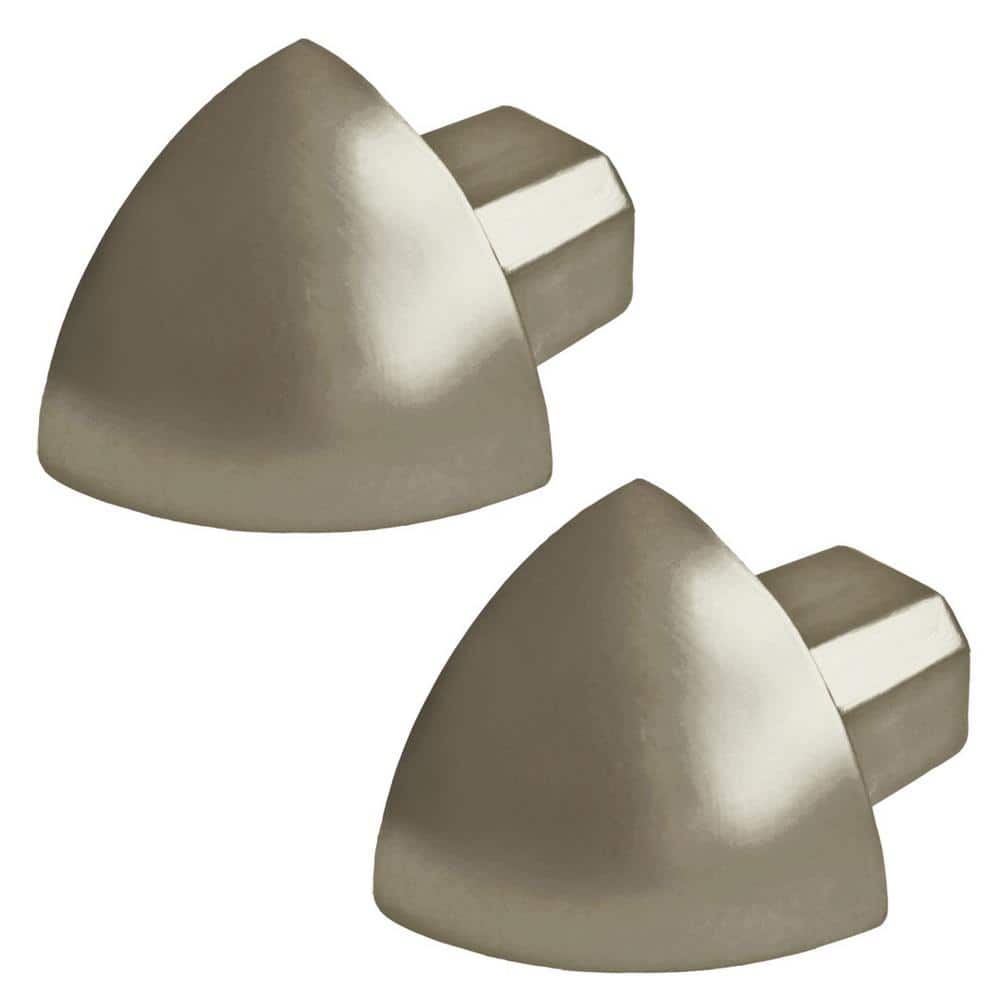 DURAL Durondell 3/8 in. Round Edge Ext Crnr Aluminum Anodized Nickel ...