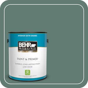 BEHR ULTRA 1 qt. #S430-6 Forest Edge Extra Durable Satin Enamel ...