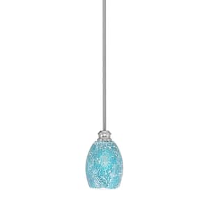 Albany 60-Watt 1-Light Brushed Nickel Pendant Mini Pendant Light Smoke ...