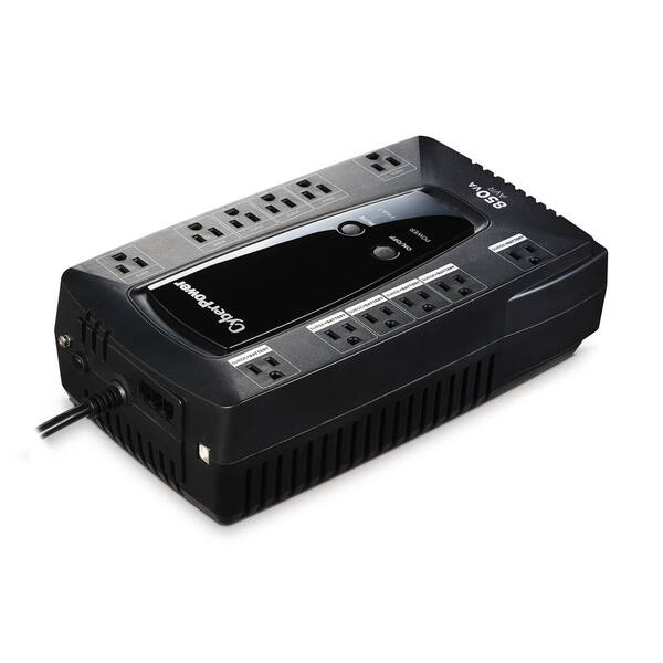 CyberPower 850VA 120-Volt 12-Outlet UPS Battery Backup-LE850G - The ...