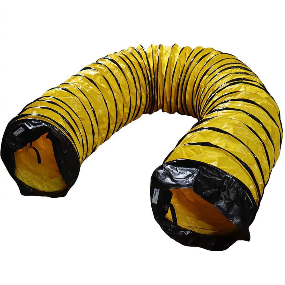 Rubber-Cal Air Ventilator Large Diameter Flexible Duct Yellow 30 in ...