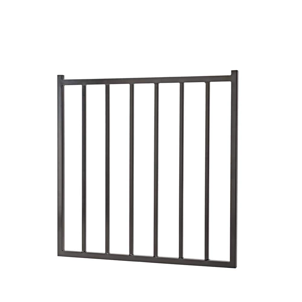 3 ft. x 3 ft. Black Steel Fence Gate 58277662 - The Home Depot