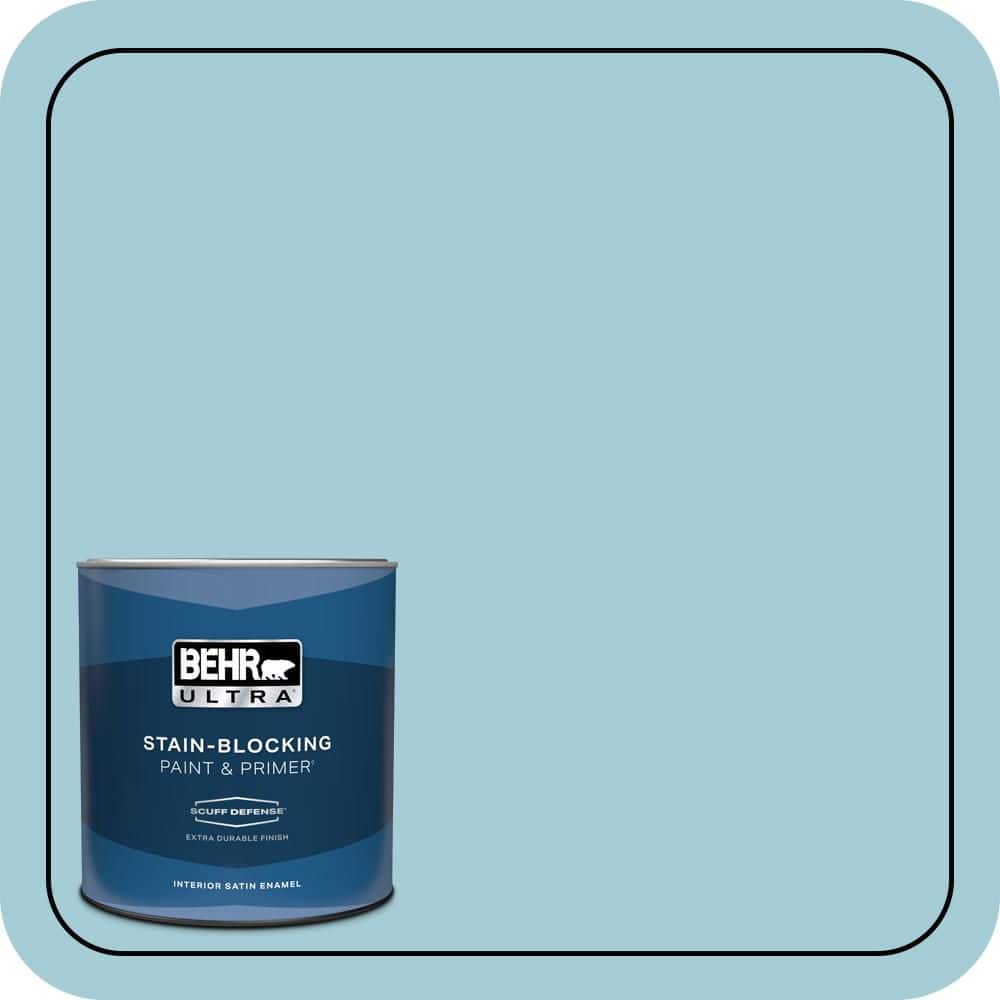 BEHR ULTRA 1 qt. #S460-2 Drip Extra Durable Satin Enamel Interior Paint ...