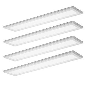 Commercial Electric 48 in. x 15 in. Low Profile Brushed Nickel Color ...