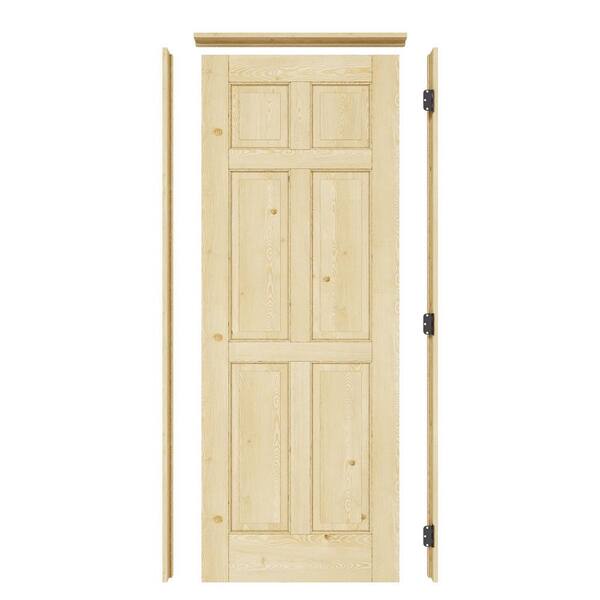 6 Panel - Wood - Prehung Doors - The Home Depot